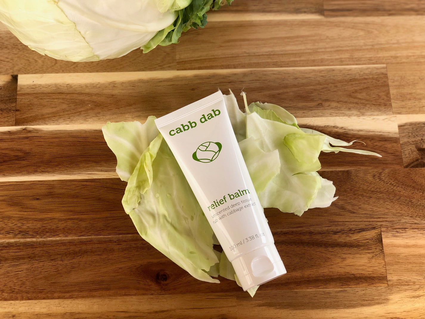 cabb dab unscented relief balm with real cabbage leaf extract (one tub ...